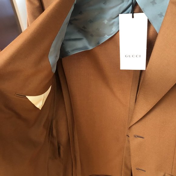Gucci | Jackets & Coats | Gucci Formal Heritage Jacket In Winter Panama ...